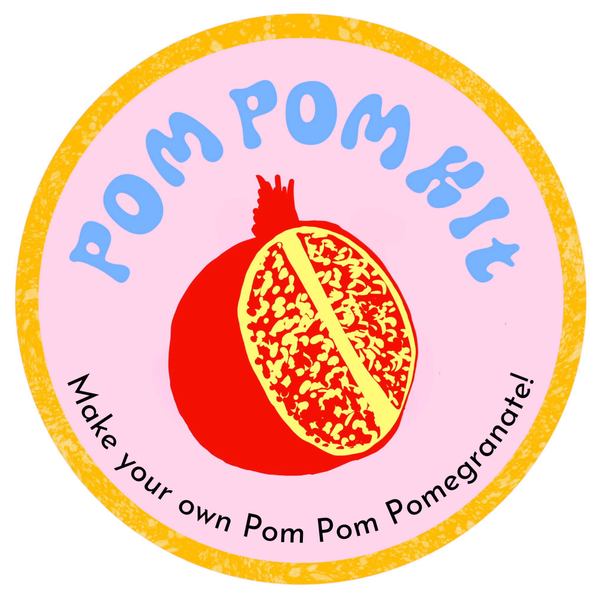 Pomegranate Christmas Bauble Pom Pom DIY Kit – Fat Pom Poms