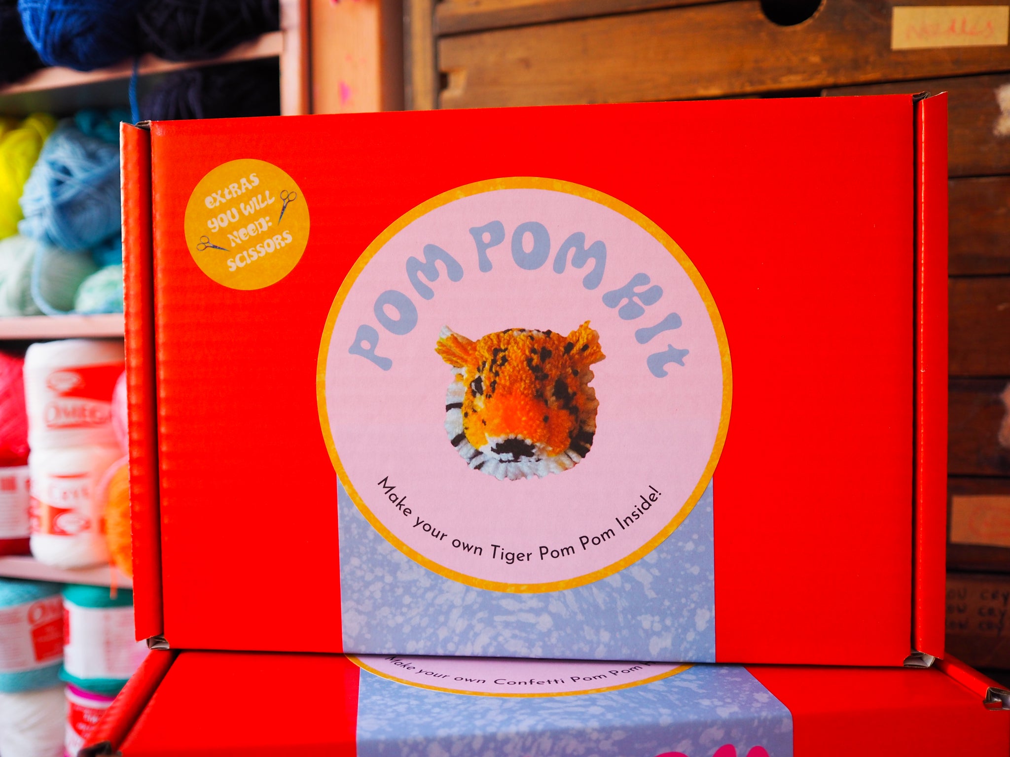 Tiger Pom Pom DIY Kit – Fat Pom Poms