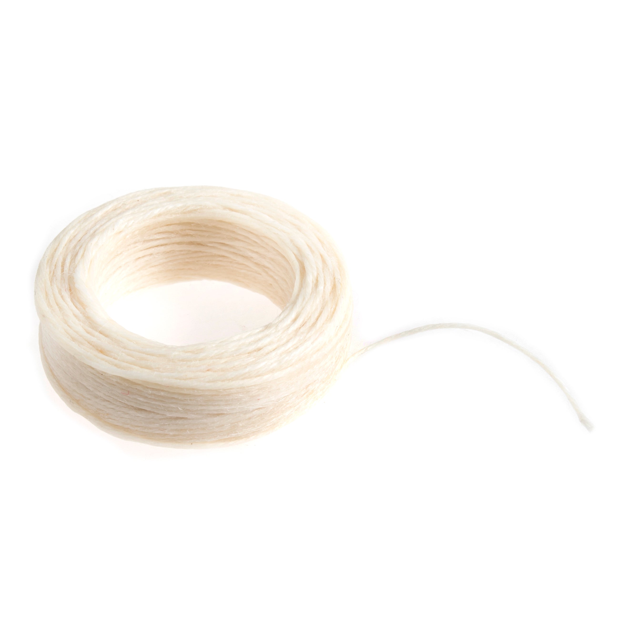 Waxed Thread - White – Fat Pom Poms